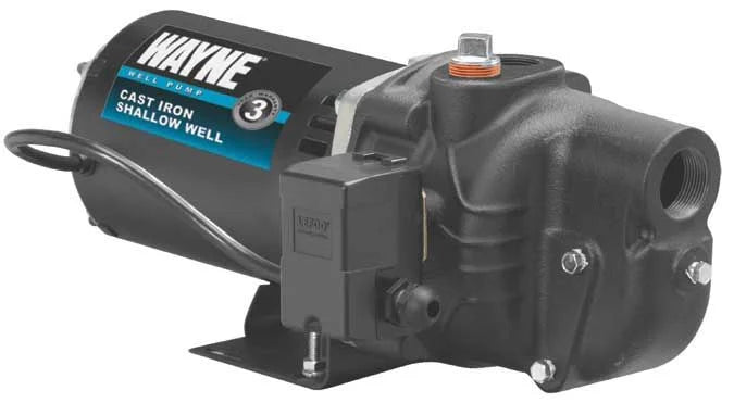 Wayne Pumps 1/2 HP Motor, .5-In. Cast Iron Shallow Well Jet Pump ...